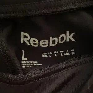 Reebok | Other | Sale Reebok Black And Blue Athletic Leggings | Poshmark